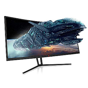 Deco Gear 35" Curved Ultrawide E-LED WQHD Gaming Monitor, 21:9 Aspect Ratio, Immersive 3440x1440 Resolution, 100Hz Refresh Rate, 3000:1 Contrast Ratio (DGVIEW201)