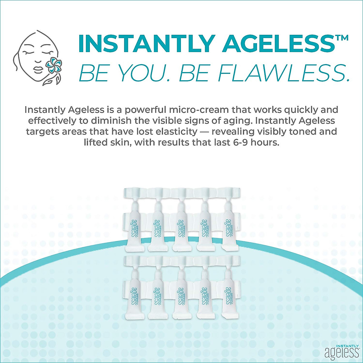 Instantly Ageless Facelift - Instant Eye Bag Remover Puffiness - 10 Vials - Instant Under Eye Bags Remover - Wrinkle Tightener - Instant Wrinkle Remover for Face Instant Lift