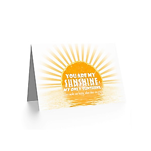 Wee Blue Coo YOU ARE MY SUNSHINE ORANGE SUN LOVE VALENTINES DAY BLANK BIRTHDAY CARD