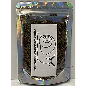 ABF Freshwater Snail Food Mix - Snail,Shrimp,Fish & Crayfish Food (8oz - 1/2 lb.)- ABF1 - Mini SPIRULINA WAFERS & Calcium