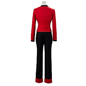 TOBVBOO Hazbin Hotel Helluva Boss Moxxie Cosplay Costume Adult Tuxedo Uniform Outfit Halloween Carnival Costume (Male M)