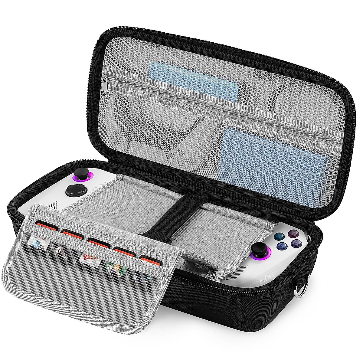ROCHIE for ASUS ROG Ally Handheld Storage Case - EVA Drop-Proof and Scratch-Resistant Portable Box Carrying for Portable Hard Shell Gaming Carry ASUS Allys Gamings
