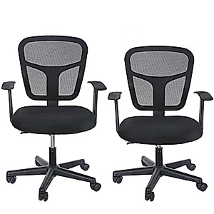 JTSQ Office Chair Computer Desk Black Ergonomic Executive Mesh Chair Gaming Chair Office Chair Desk Chair Computer Chair Home Office Desk Chairs Gamer Chair Office Chairs Rolling Chair