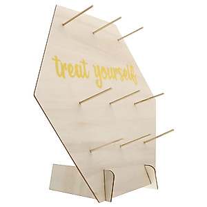 BESTOYARD 2 Sets Wooden Donut Stand Donut Display Easel Stand Donut Board Dessert Display Stand Donut Stand Wedding Doughnut Rack Donuts Stand Donut Stand for Bakery Baby Buffet Table Frame