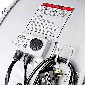 Global Industrial Outdoor Rated 36" Mobile Tilt Drum Blower Fan, 12241 CFM, 1/2 HP