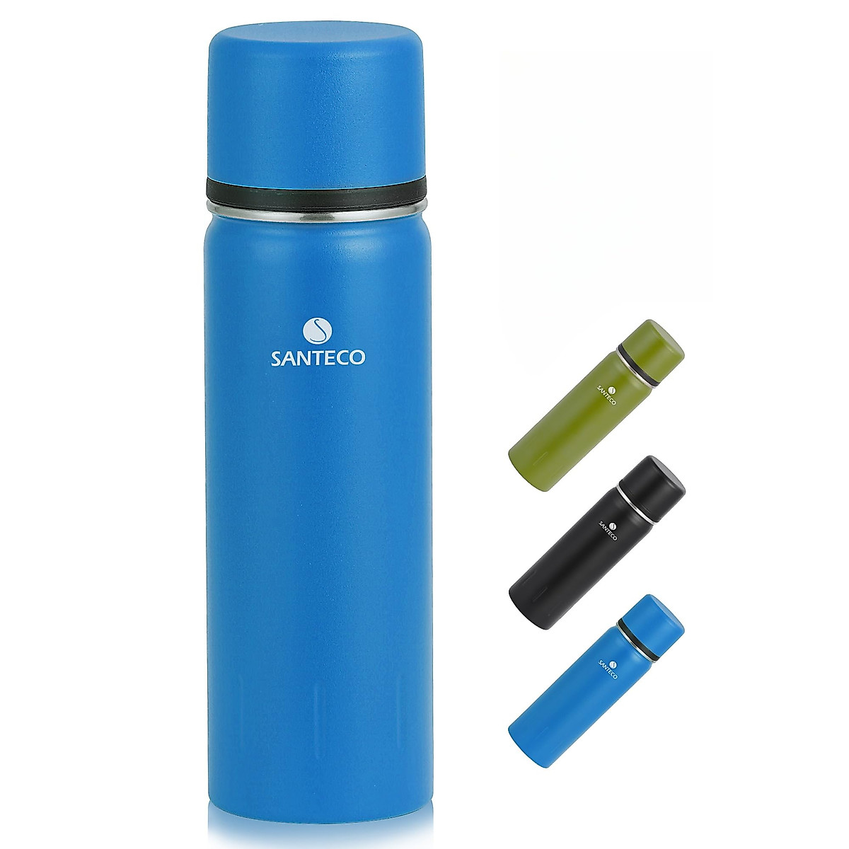 Classic Vacuum Insulated Wide Mouth Flask Bottle, BPA-Free 18/8 Stainless Steel Insulated Beverage Bottle for Cold & Hot Thermos, Keeps Liquid Hot 12hrs or Cold for Up to 24 Hours