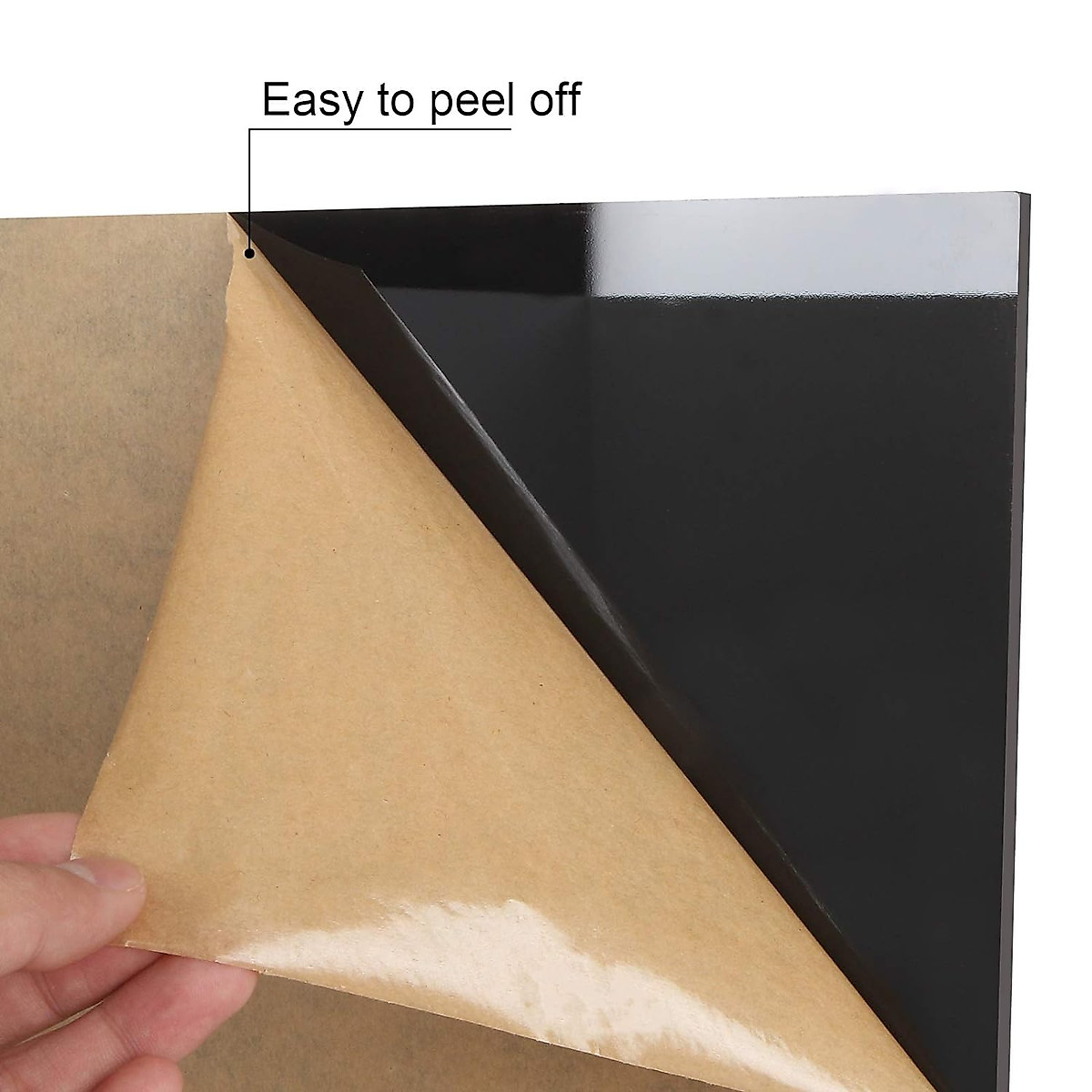 Black Acrylic Plexiglass Sheet, MIKING 4 Pack 12 x 12 Inch Black Cast Square Panel 1/8” Thick (3mm) Plexi Glass Acrylic Board with Protective Paper for DIY Display Projects, Craft