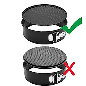 HYTK Springform Pan Set of 2 Nonstick Round Cheesecake Cake Pan 4 and 7 Inch Leakproof Heavy Carbon Steel Detachable Bakeware For Instant Port 6QT or 8QT…