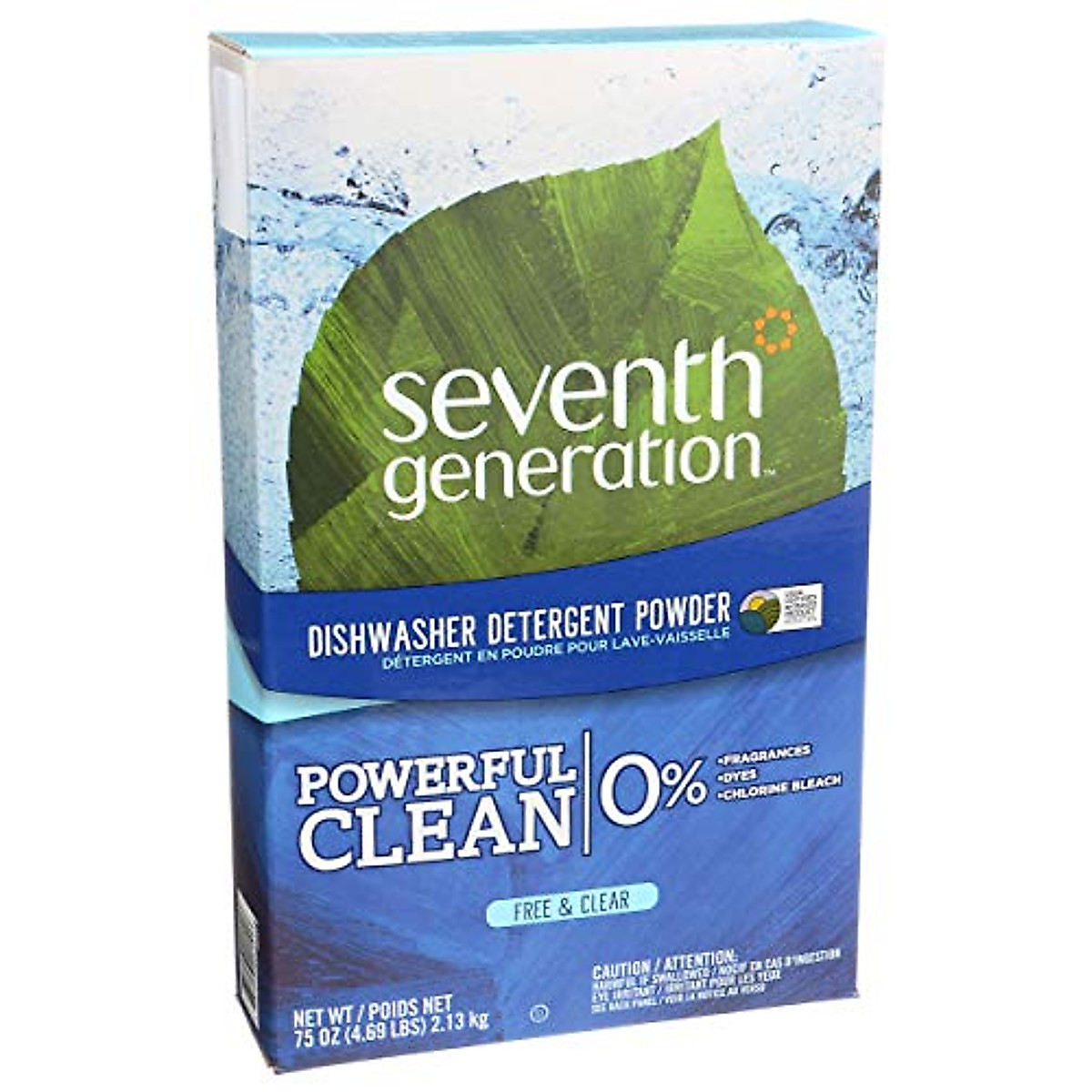 Seventh Generation Free and Clear Dishwasher Detergent Powder 75 oz