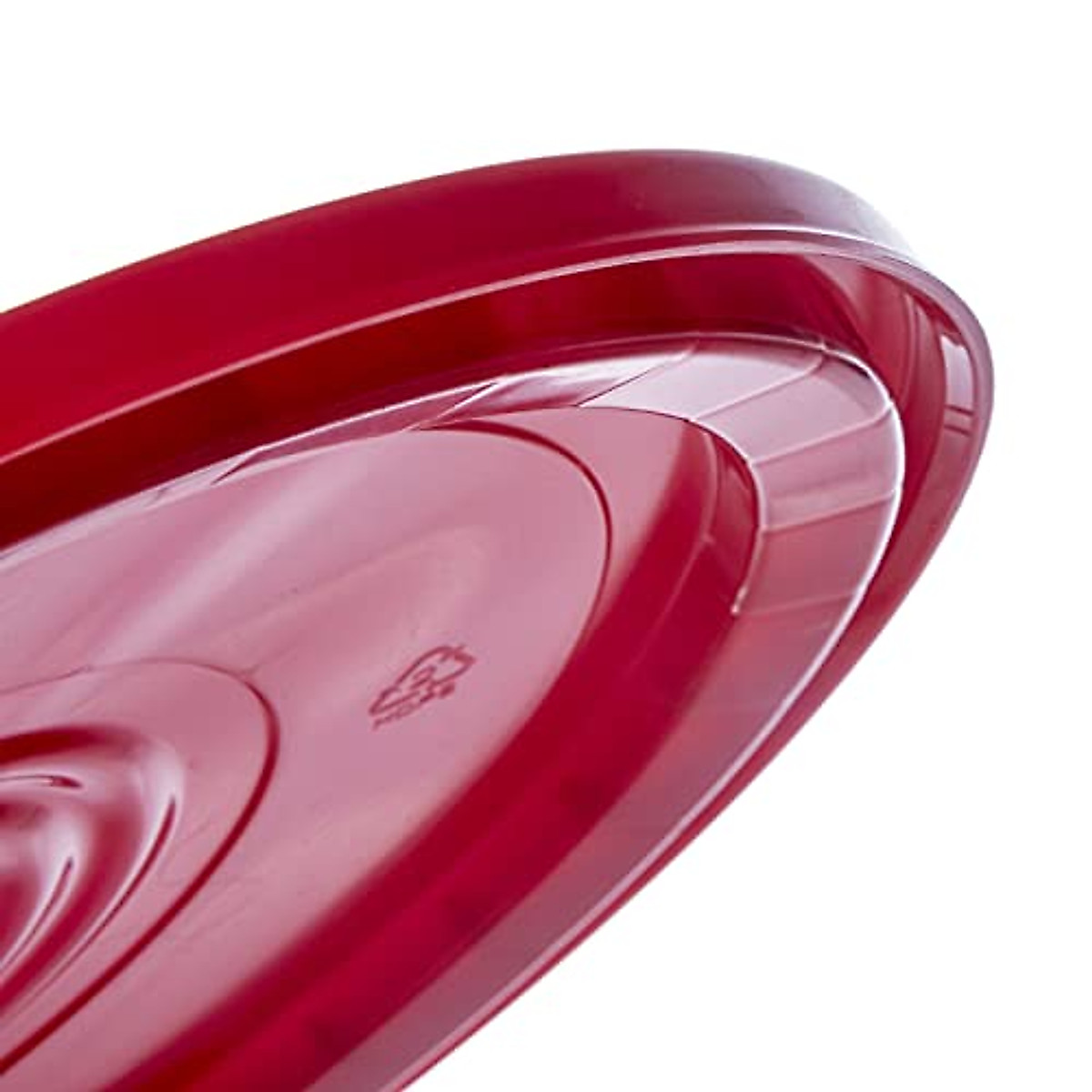 Hudson Exchange Car Wash, Dust Collector & General Use 7 Gallon Bucket with Red Lid, HDPE, Natural