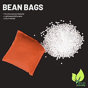 Himal Collapsible Portable 5 Holes Cornhole Game Cornhole Set Bounce Bean Bag Toss Game with 10 Bean Bags,Tic Tac Toe Game Double Games (3 x 2-Feet, Single Board)