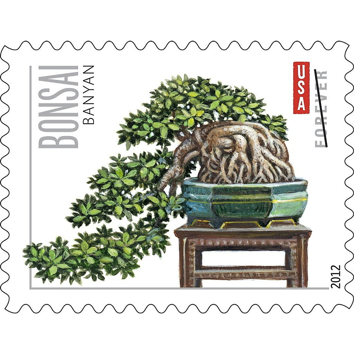 Bonsai Tree Booklet Pane of 20 x Forever Stamps Scott 4618-22