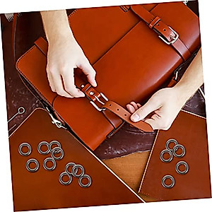 COHEALI 50 Sets Air Eye Button Double Sided Curtains DIY Crafts Piercing Kit Sewing Eyelets Snap Fasteners Kit Grommet Tools Copper Black Bags Piercing Set Button Fastener DIY Kits