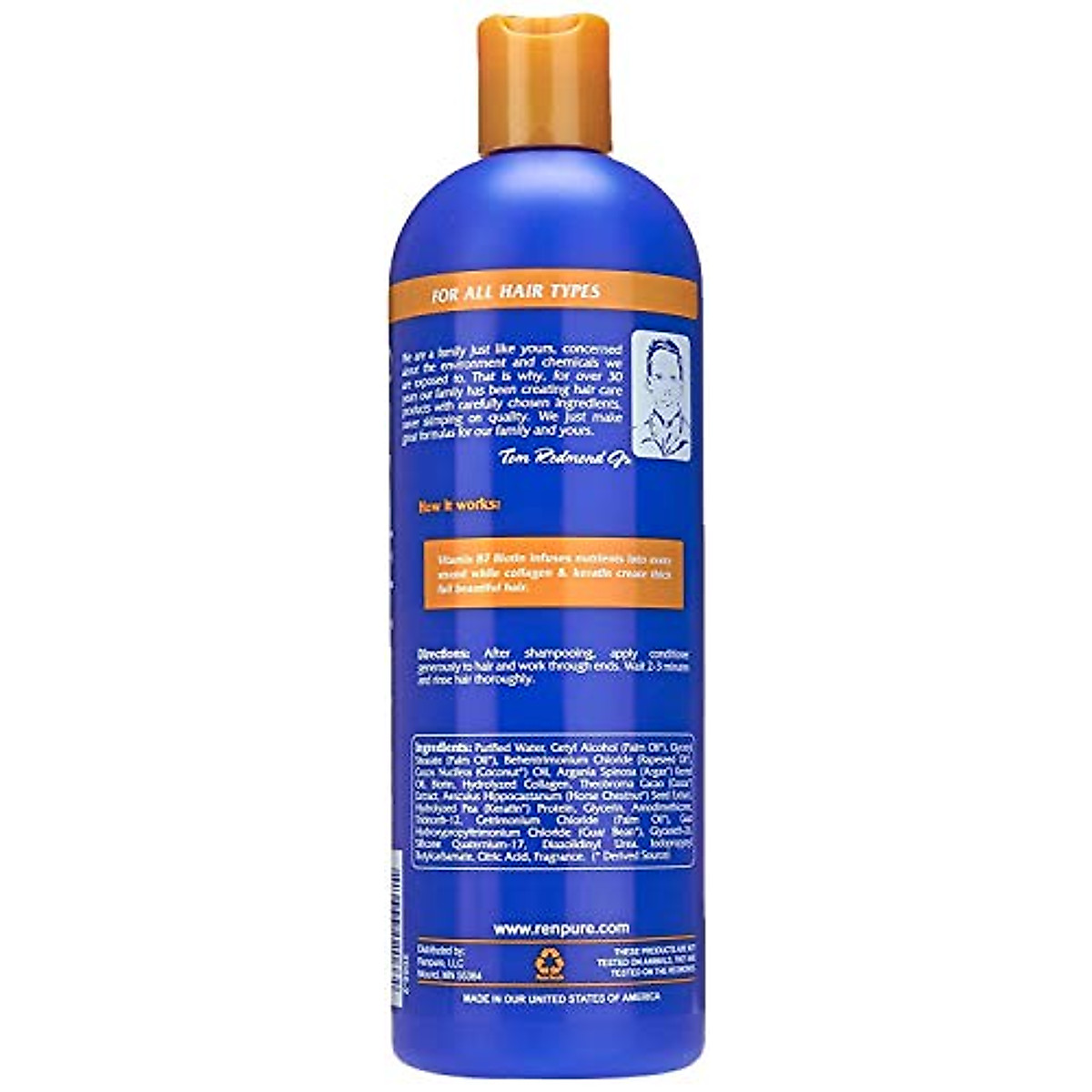 Renpure Biotin & Collagen Thickening Conditioner 16 Oz(Packaging May Vary)