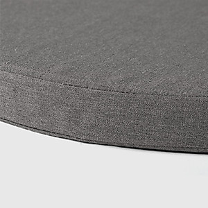 WestinTrends Solace Outdoor Patio Kitchen Dining Chair Round Seat Cushions Set of 4, 18 x 18, Grey