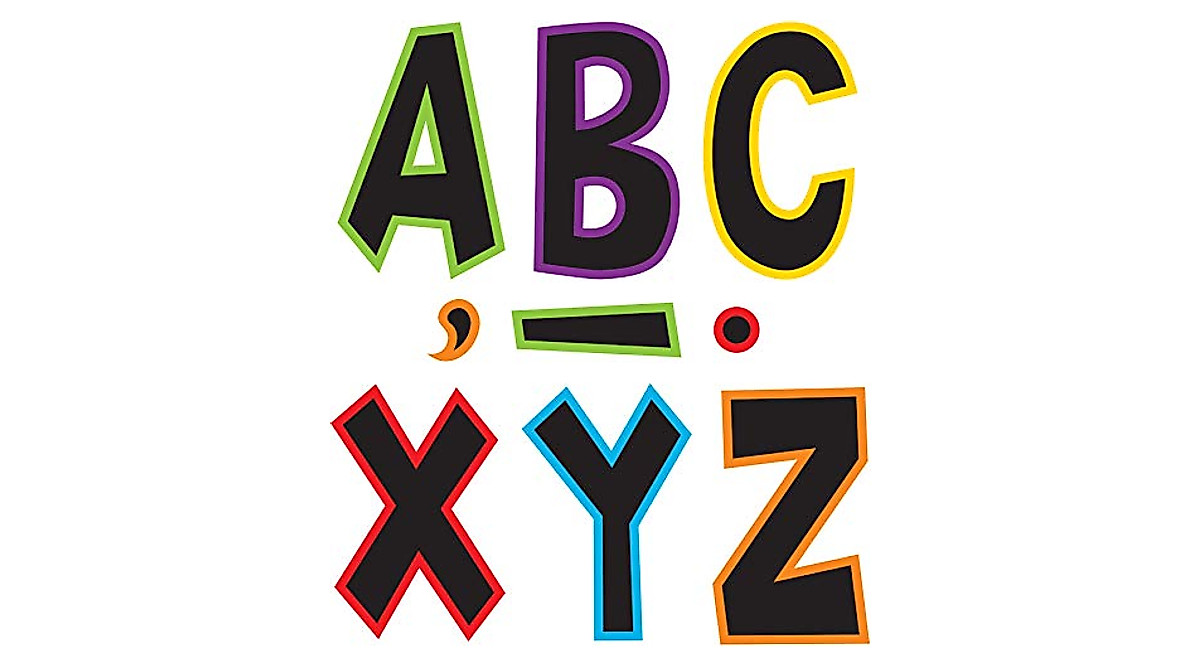 Teacher Created Resources Bright 7" Fun Font Letters | Classroom Decor