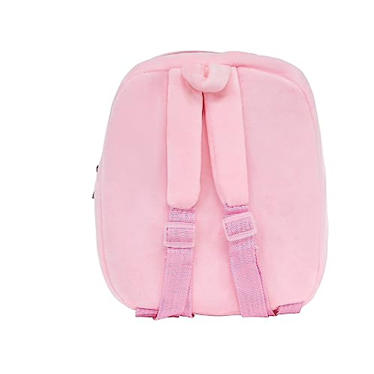 Kids Small Backpack Set - Animal Plush Backpack For Kids - Cute & Functional With Fun Accessories - Includes Cartoon Stickers and Mini Color Pencil Tubes - (Pink Rabbit)