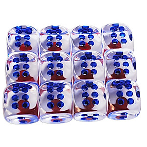 Hobby Monsters 10 25mm Clear Transparent Jumbo Playing Dice