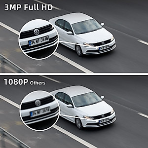 ELECCTV 2K WiFi Alexa Camera for Home Security, Outdoor/Indoor Security Camera, with Safety Cloud, Night Vision, AI Detection, Waterproof, Google Assistant Compatible 24/7 Live Video（Model 397 3pack）