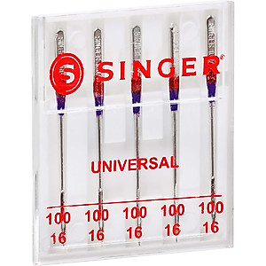 SINGER Heavy Duty Sewing Machine Needles, Size 100/16 - 5 Count