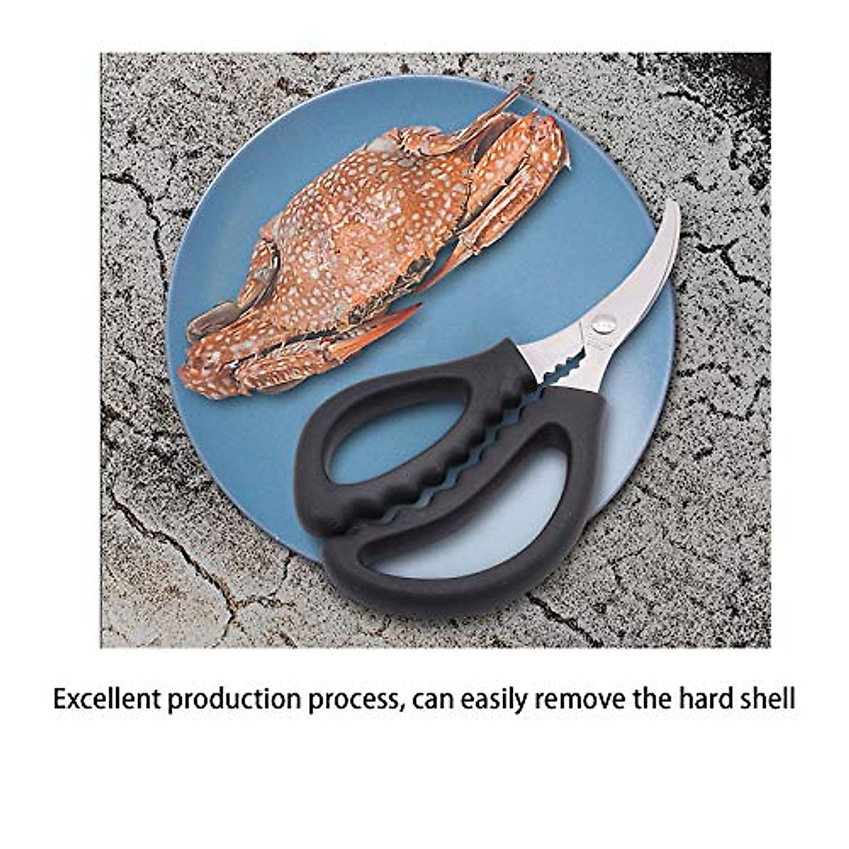 6Pak Stainless Steel Seafood Scissors for Kitchen Seafood Fish Crab Shrimp Lobster Multifunction Seafood Shears Tool