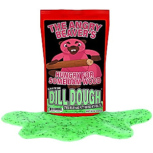 Angry Beaver Stress Relief Putty - Glow in The Dark Dill Dough - Funny Gag Gift for Women - Fun Stress Toy for Adults, Fidget Putty Stocking Stuffers, Relaxing Gift Baskets