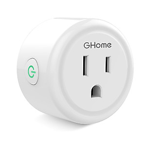 Mini Smart Plug, GHome Wi-Fi Outlet Works with Alexa and Google Home, Smart Sockets Remote Control with Surge Protector Timer Schedule Function,ETL FCC Certified,1 Pack