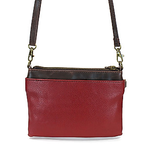 Chala Small Crossbody Phone Purse with 2 Adjustable Strap (Weiner Red)