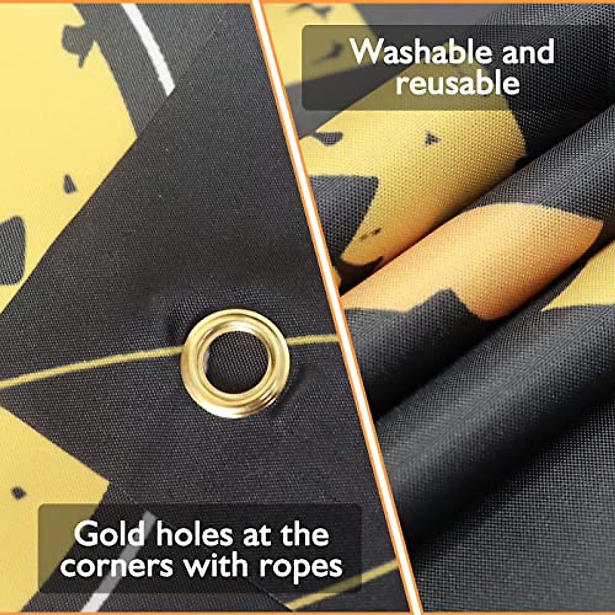 DARUNAXY 40th Birthday Black Gold Party Decorations, Cheers to 40 Years Banner for Men 40 Year Old Birthday Party Supplies, Large Fabric 40 Birthday Backdrop Photography Background for Women