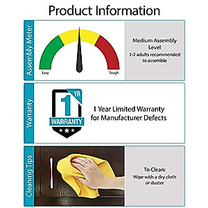 Ameriwood Home Farmington Wide Storage Cabinet, 18", Rustic Gray,7531196COM