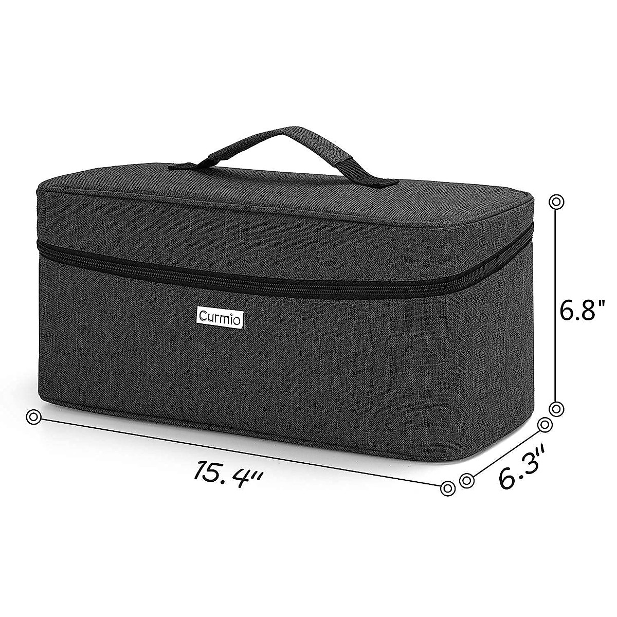 CURMIO Game Console Carrying Case Compatible with Xbox Series X, Game Disc Storage Bag for up to 24 Discs Compatible for PS4/PS4 Pro/PS3/PS5/Xbox One/Xbox Series X/S