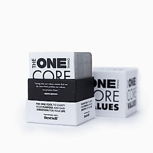 The ONE Thing A Powerful Self-Discovery and Personal Growth Tool Core Values Deck