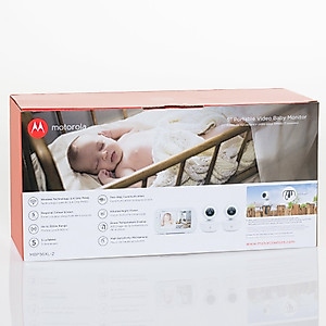 motorola MBP36XL-2 Portable Video Baby Monitor, 5-inch Color Screen, 2 Rechargeable Cameras with Remote Pan, Tilt, and Zoom, Two-Way Audio, and Room Temperature Display