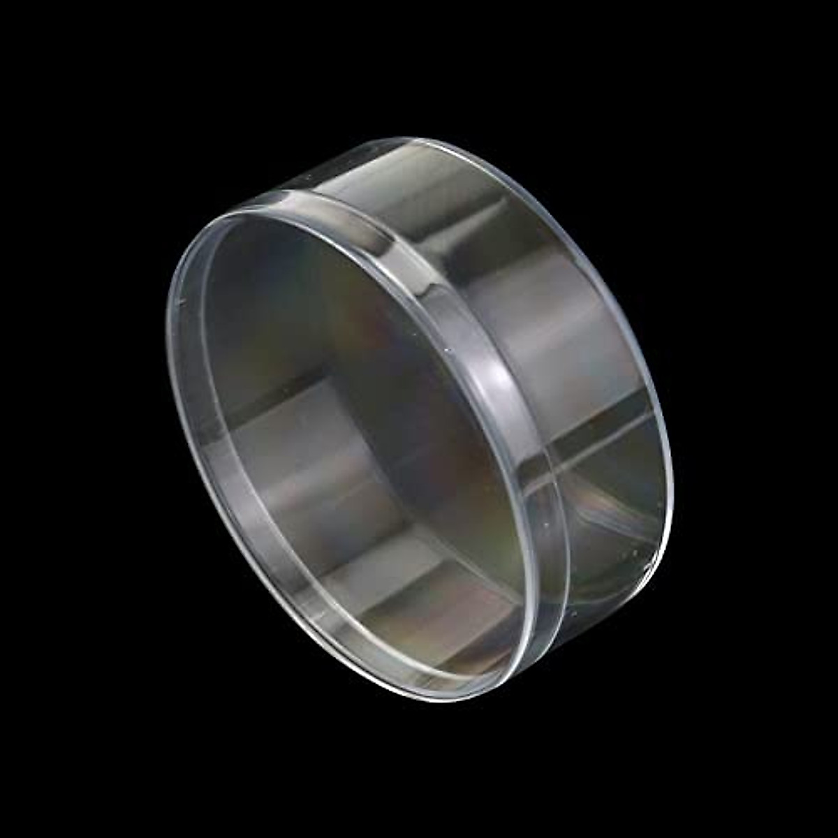 Tighall 10PCS Clear Acrylic Plastic Round Cube Organizer Acrylic Boxes for Display Clear Circle Box with Lid Containers for Candy,Beads