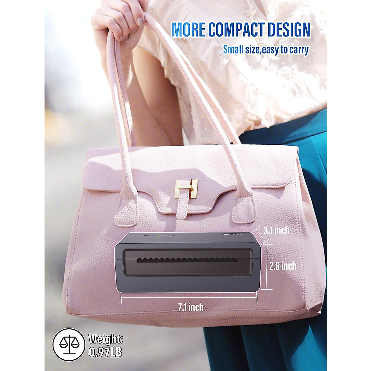 iDPRT Bluetooth Thermal Label Printer for Phone via APP, 4X6 Shipping Label Printer for Small Business and Shipping Package, Support USB for Windows, Mac, Used for Amazon, Shopify, Ebay, UPS, USPS