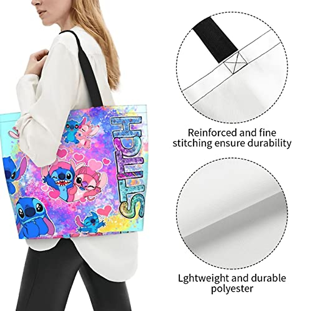 ch Totes Bag Shopping Shoulder Bags For Women Foldable Travel Work Large Reusable Portable Grocery Bag