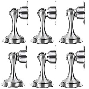 Door Stopper, 2 Pack Magnetic Door Stops Catch, Door Magnetic Catch Stainless Steel, No Need to Drill - 3M Double-Sided Adhesive Tape, Keep Your Door Open, 2 Pack for Wide Doors