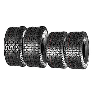 MaxAuto Lawn Mower Turf Tires 15x6-6 Front & 20x8-8 Rear 4PR(2 Front Tires+2 Rear Tires)