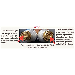 Farwind Home Use Soda Refill Bottle CO2 Cylinder Cartridges, Adapter Refills Connector Kit CGA320 to TR21-4, Thread Set Replacement Accessories for Soda Machine Tank, Gold