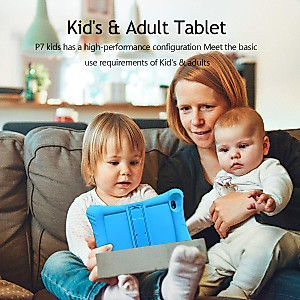 PRITOM Kids Tablet, 32 GB ROM, Quad Core Processor, HD IPS Display, WiFi 7 inch Android Tablet, Kid-Proof with Kids Tablet Case