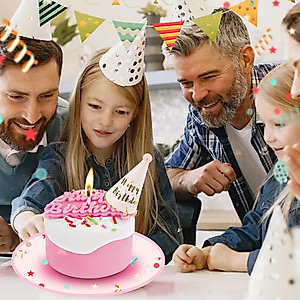 Glehaven Birthday Candles Happy Birthday Gift for Women.Pure Soy Scented Birthday Candle.Unique Candles for Women Birthday Candles for Cake Gift- Pink