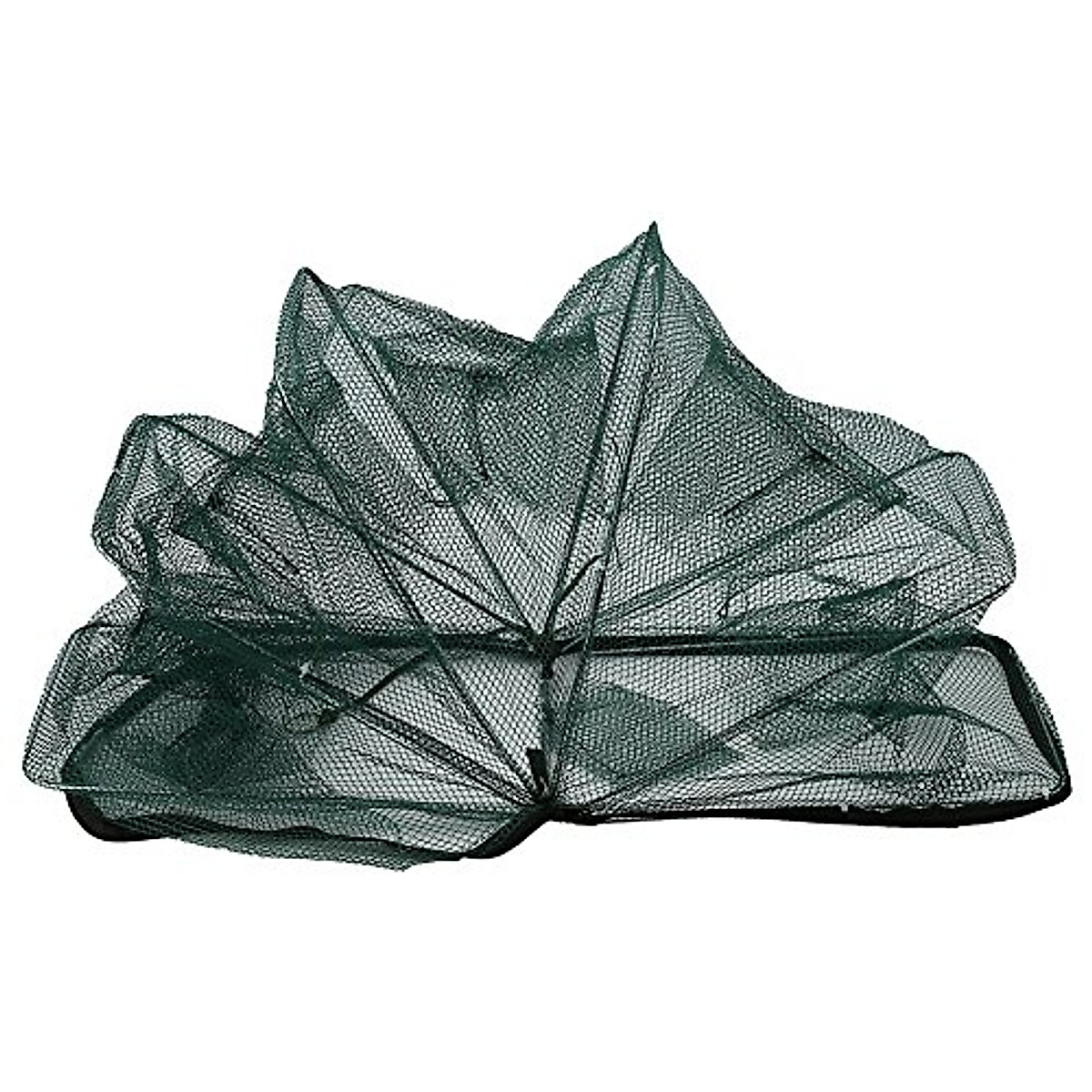 Automatic Fishing Trap Net Nylon Foldable Fishing Bait Trap Fishing Gear for Crab Minnow Shrimp(6 Hole)