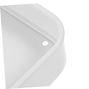 Beatifufu 1 Set Bathroom Shelf Kitchen Storage Rack Over The Toilet Shelf Wall-mounted Storage Mounted Sundries Organizer Towel Storage Stand Wall Mount Shelf Space Aluminum White