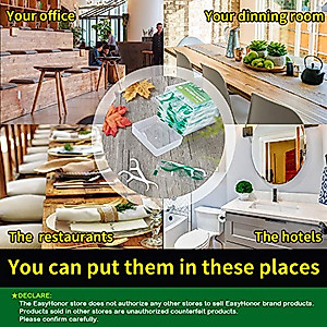 Dental Floss Picks, 2 Travel Floss Cases,100 Counts,Each Individually Wrapped, Dental Flossers,Floss Sticks,Tooth Floss,Dental Sticks,Teeth Flossers Picks, Gift 1 Mini Toothpick Box.