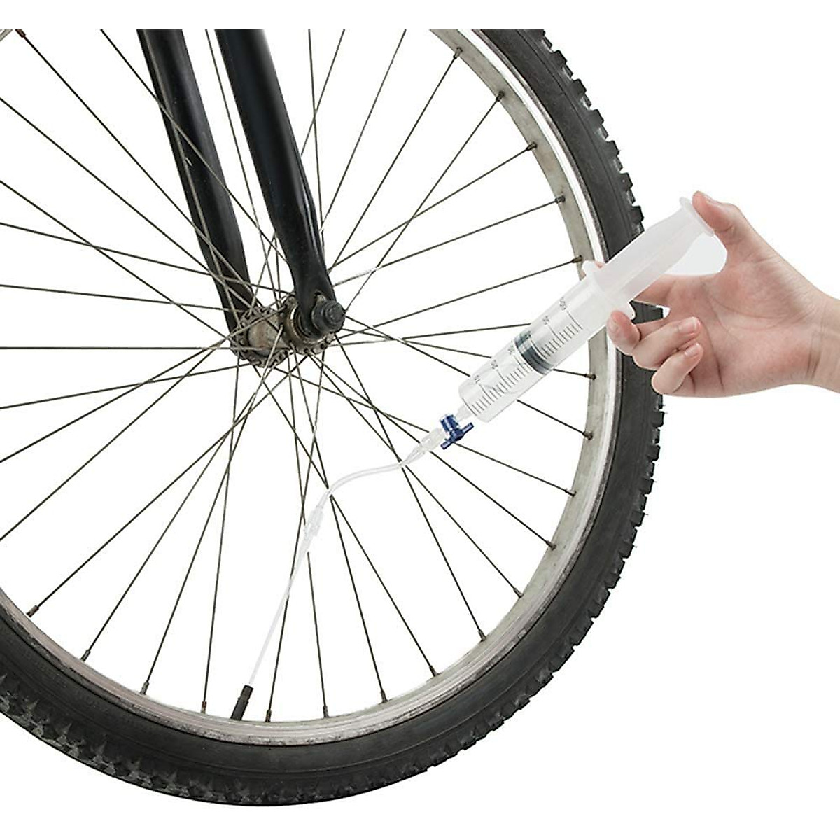 Miotorio Bike Cycling Tubeless Sealant Injector Syringe,Presta and Schrader Valve Core Removal Tool Fit for Stans No Tubes Sealant and Other Sealants Brand,Bike Syringe Kit