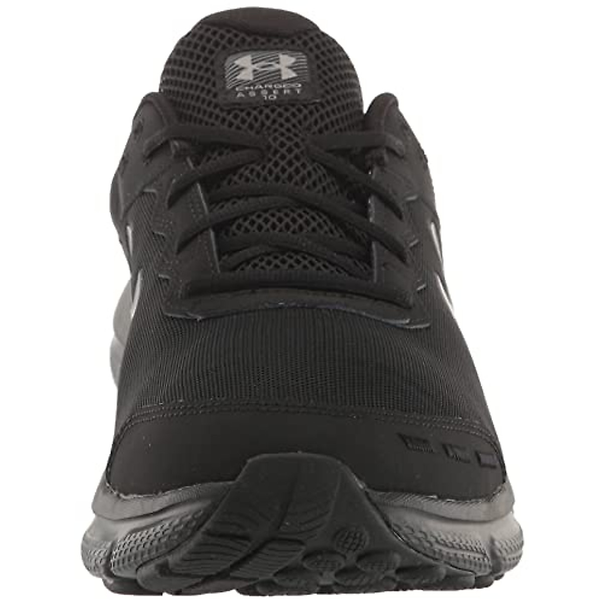 Under Armour Men's Charged Assert 10 Camo Running Shoe, (001) Black/Black/Pitch Gray, 11.5