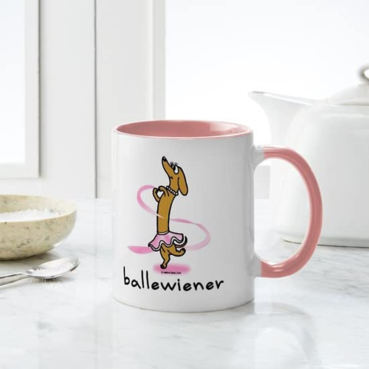 CafePress Ballet Wiener Mug Ceramic Coffee Mug, Tea Cup 11 oz
