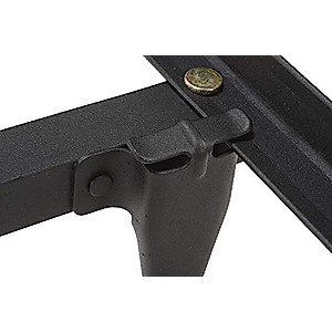 Kings Brand Furniture 7-Leg Heavy Duty Metal Queen Size Bed Frame with Center Support Legs, Black