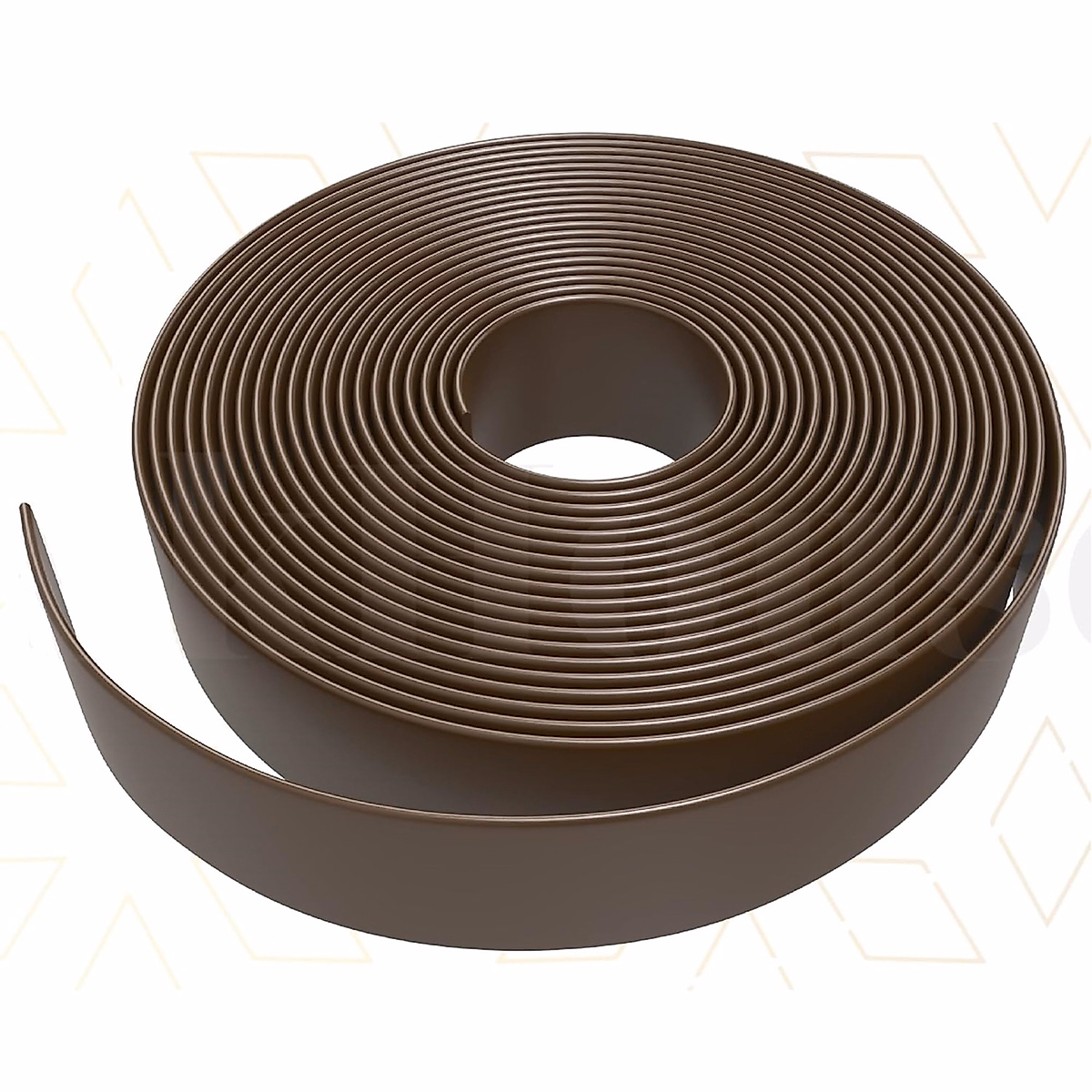 NickHouse 2" x20' ft Vinyl Strap for Patio Chair Repair Kit Outdoor Patio Lawn Furniture Repair Strap Strapping Matte Finish (Brown) + 20 Free Rivets!