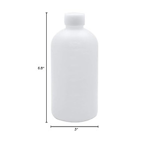Sscon 3Pcs 500ml Plastic Small Mouth Graduated Lab Reagent Bottles Sample Sealing Bottls